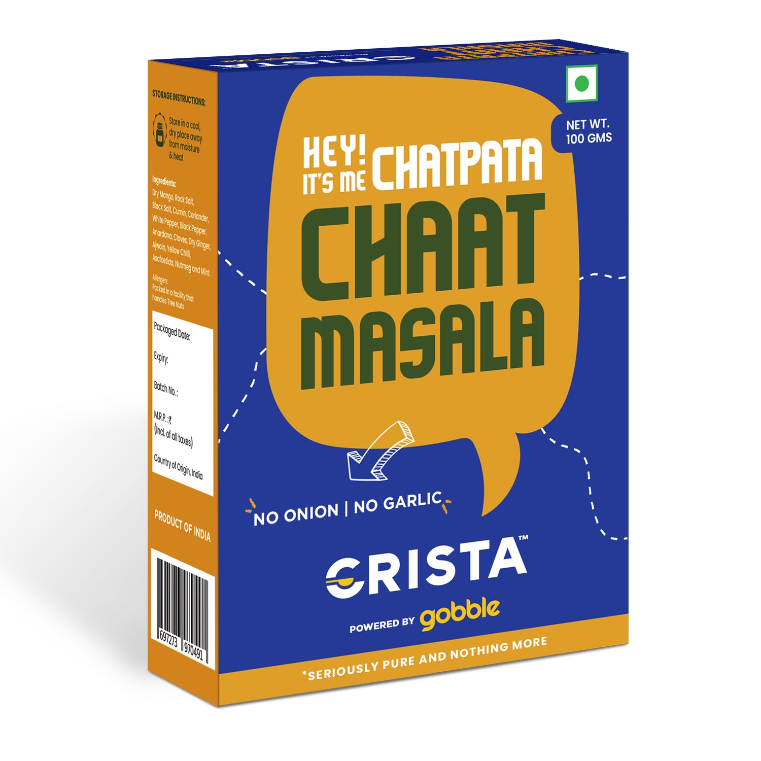 Buy Chatpata Chaat Masala Online |Crista Spices